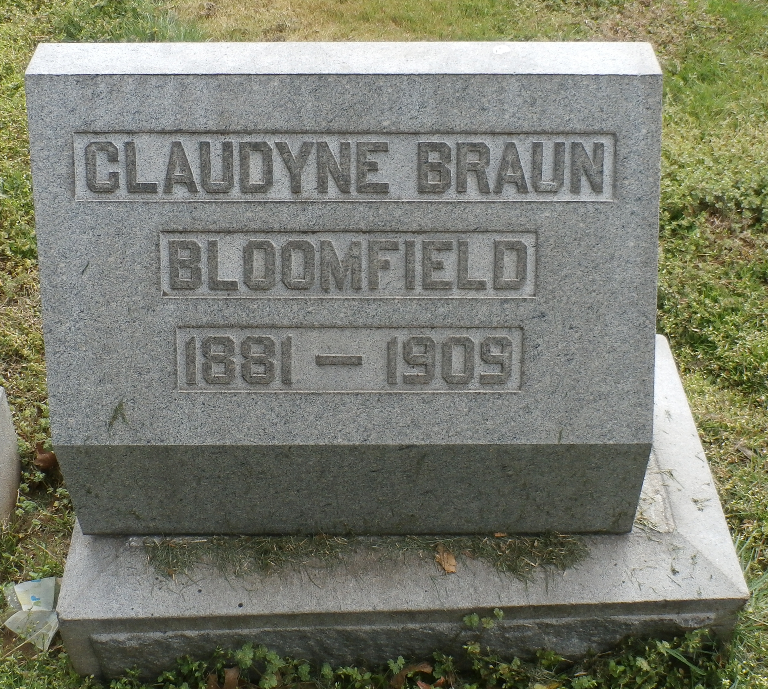 Joseph Blumenfeld / Joe Bloomfield and Claudyne Braun and Myrtle ...